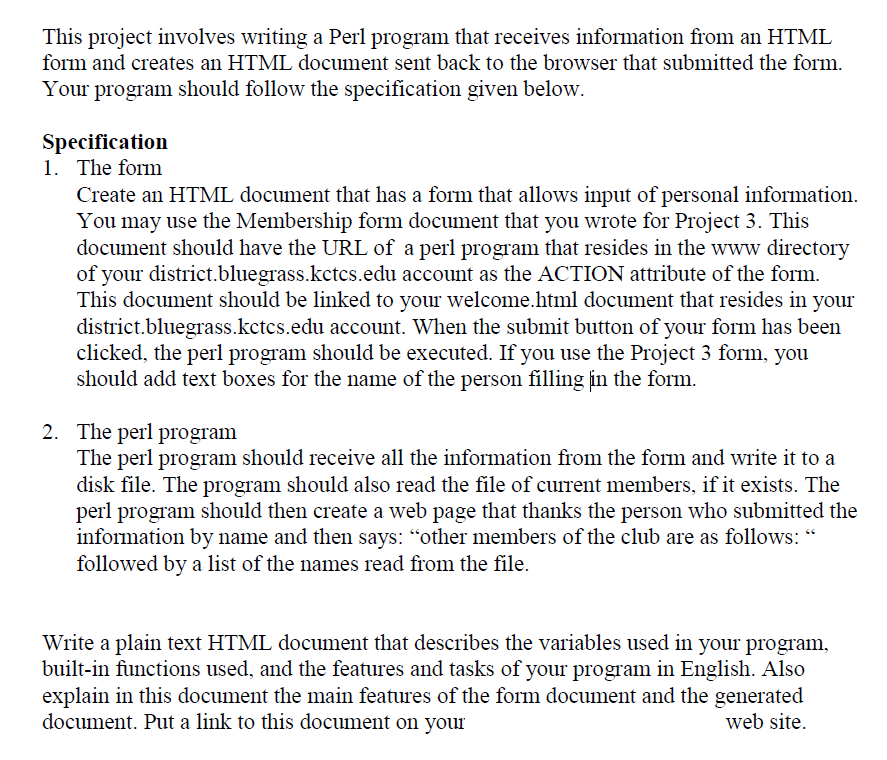 Solved Can you help me with this PERL assignment? Here is | Chegg.com
