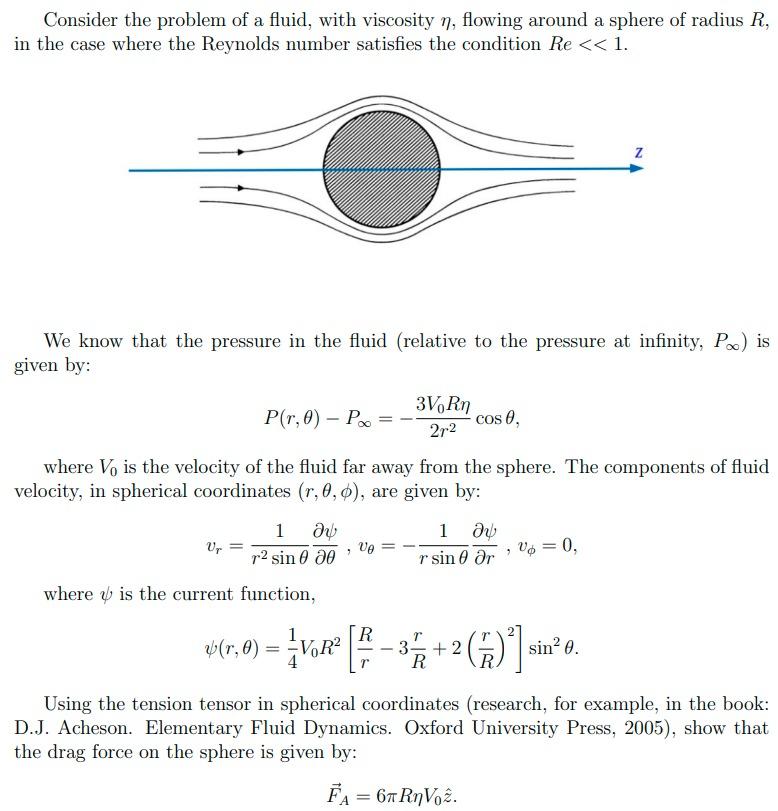 Solved Consider the problem of a fluid, with viscosity n, | Chegg.com