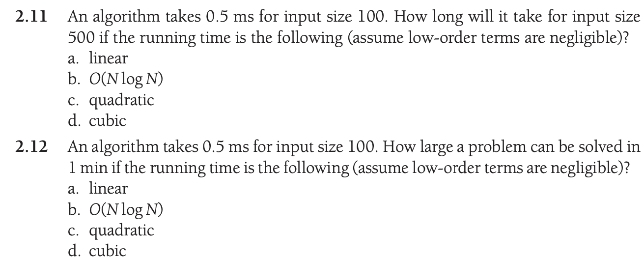 Solved 1. Exercise 2.11 in your textbook. For this problem | Chegg.com
