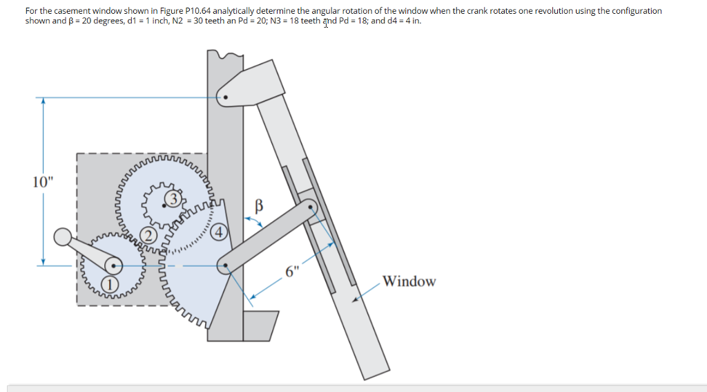 Solved For the casement window shown in Figure P10.64 | Chegg.com