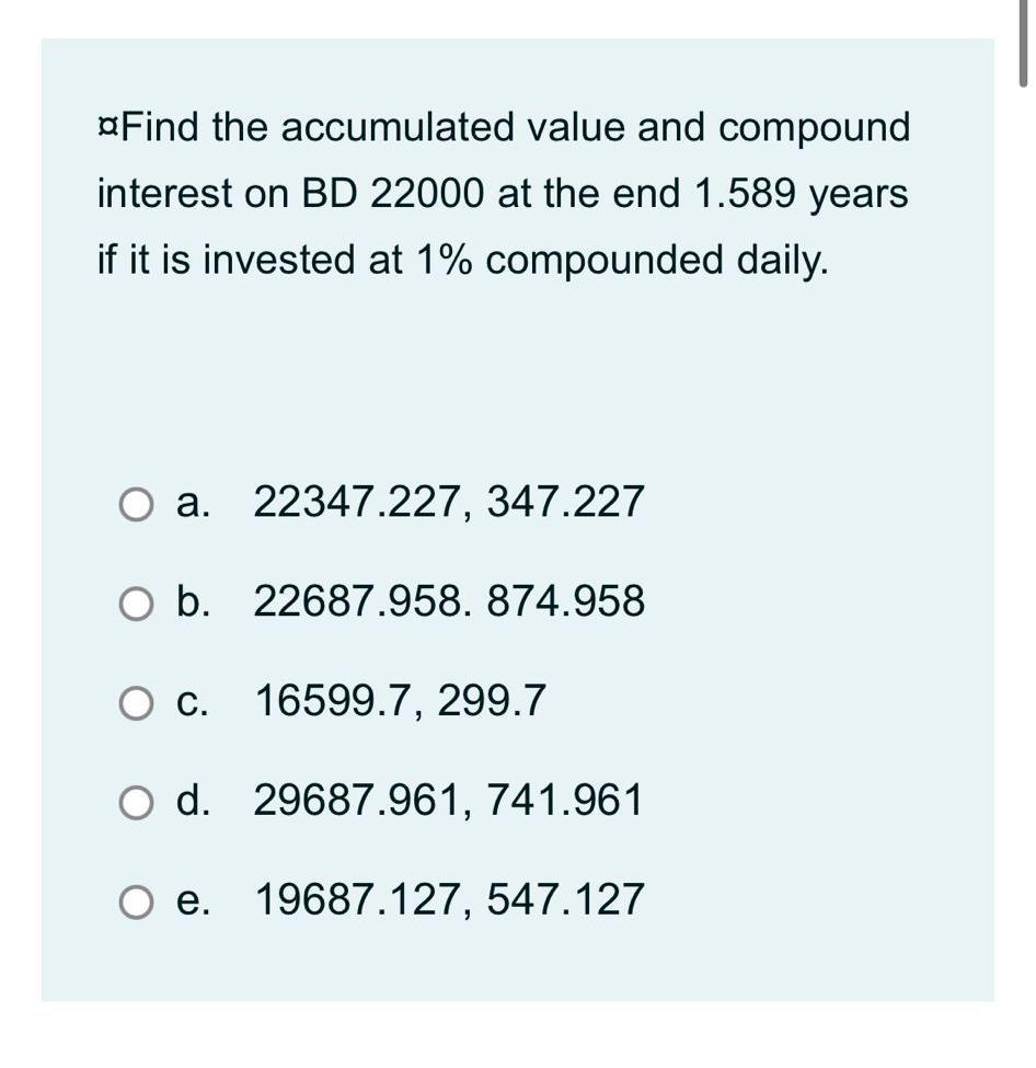 Solved a Find the accumulated value and compound interest on | Chegg.com
