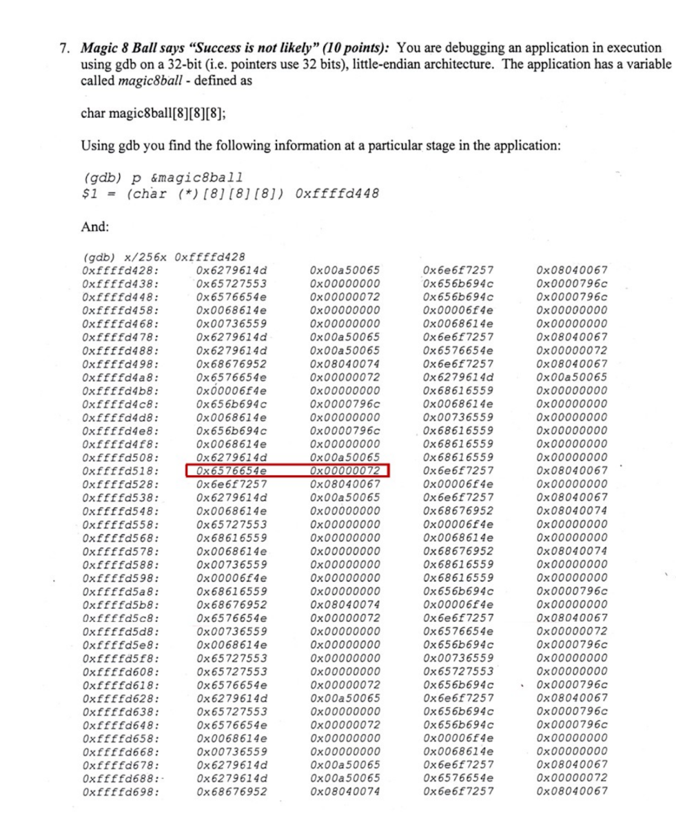 7. Magic 8 Ball says "Success is not likely" (10 | Chegg.com