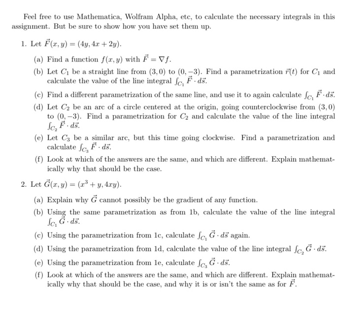 Solved Feel free to use Mathematica, Wolfram Alpha, etc, to | Chegg.com