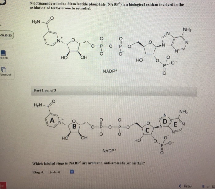 Solved Nicotinamide adenine dinucleotide phosphate (NADP) is | Chegg.com
