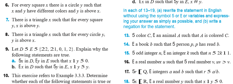 Solved 6. For every square x there is a circle y such that x | Chegg.com