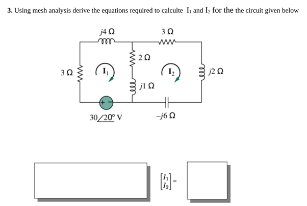 Solved Using mesh analysis derive the equations required to | Chegg.com