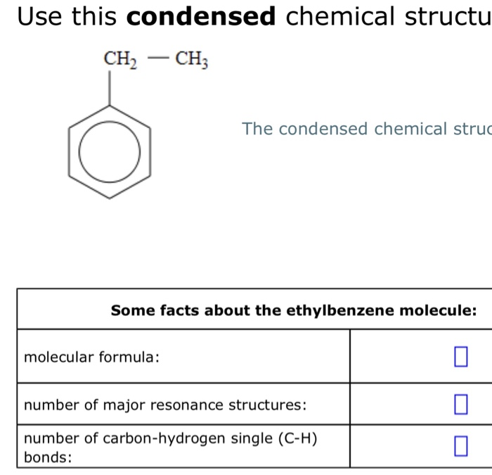 Solved Use this condensed chemical structu CHCH The | Chegg.com