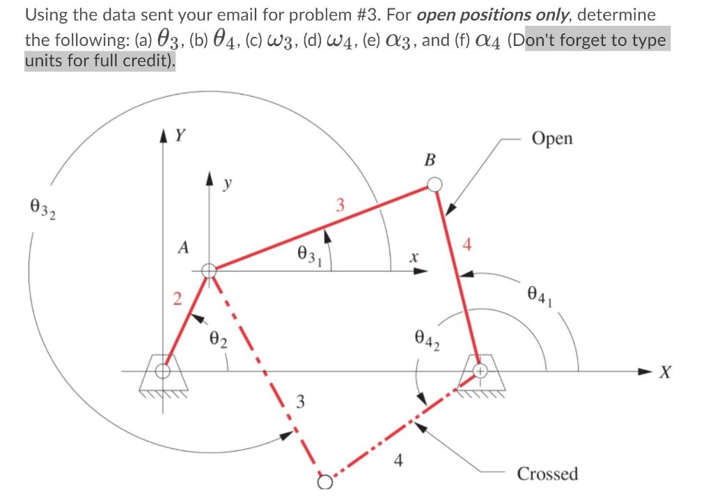 Solved Using the data sent your email for problem #3. For | Chegg.com