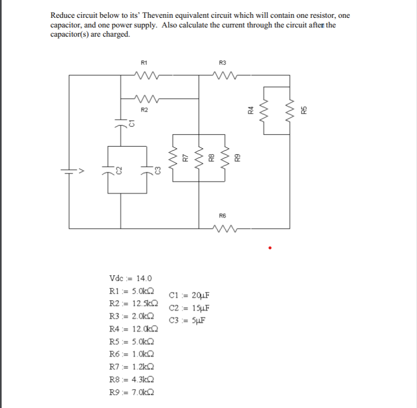 Solved Reduce circuit below to its' Thevenin equivalent | Chegg.com