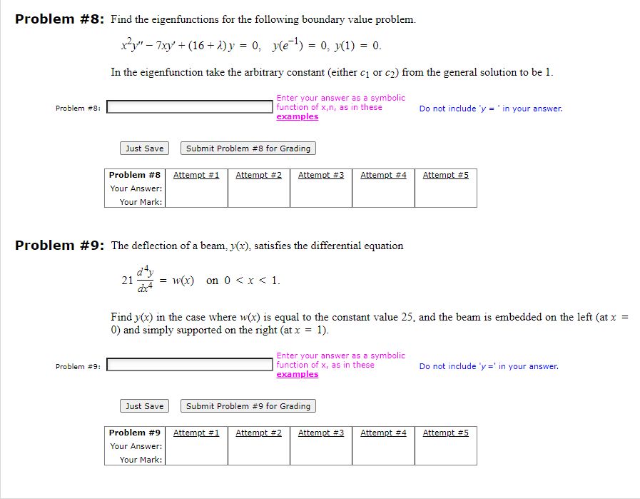 Solved Problem \#8: Find the eigenfunctions for the | Chegg.com Solved Problem \#8: Find the eigenfunctions for the | Chegg.com