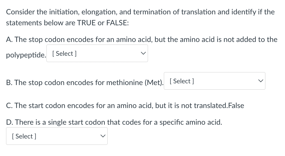 Solved Consider the initiation, elongation, and termination | Chegg.com