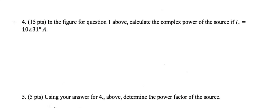 Solved 1. (15 pts) Determine the source current, Is, in the | Chegg.com