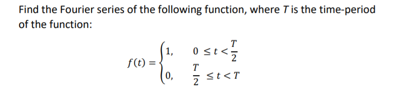 Solved The answer to this problem is F(t) = 5sin(2pi(t)), | Chegg.com