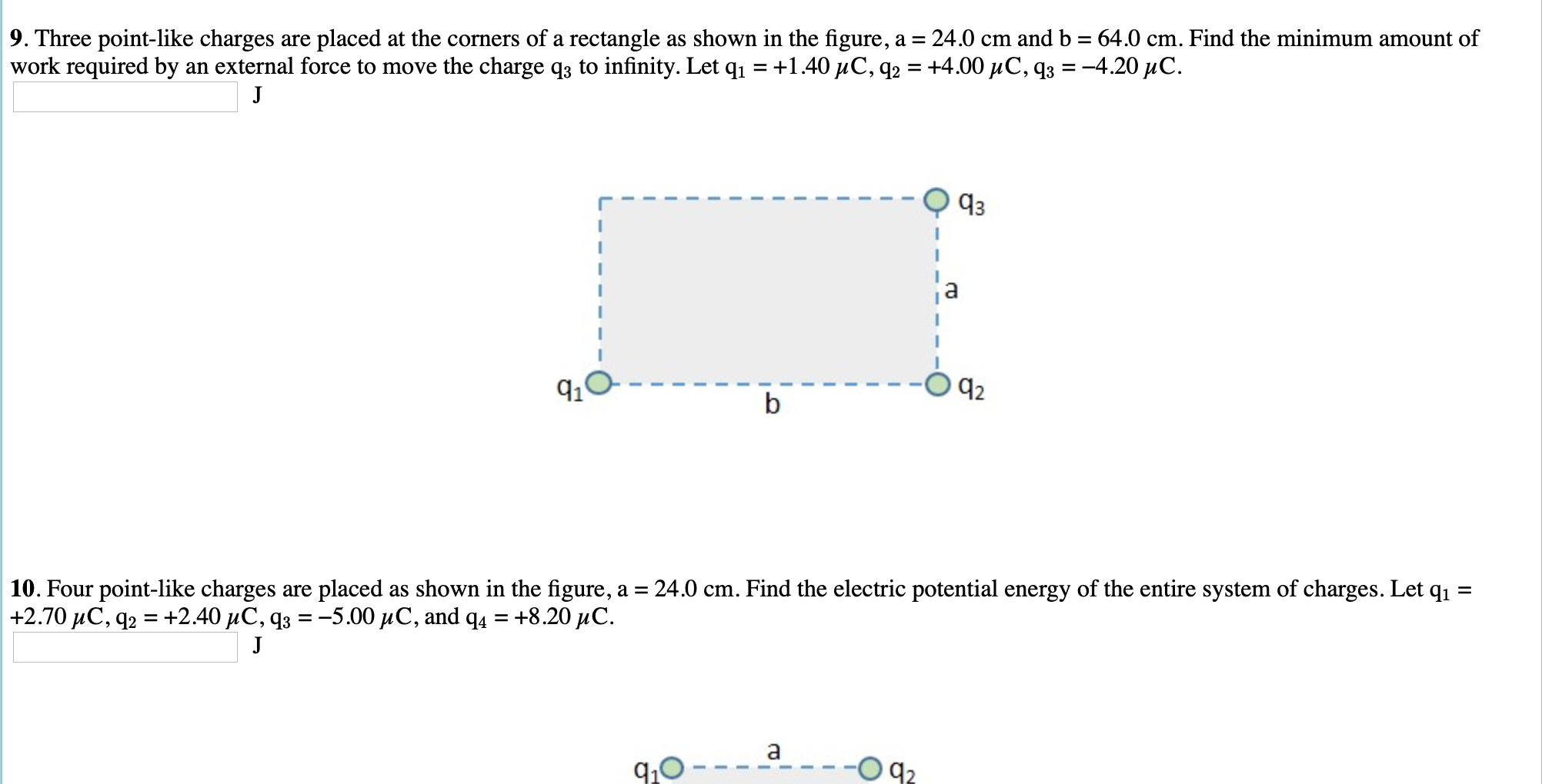 Solved Three point-like charges are placed at the corners of | Chegg.com