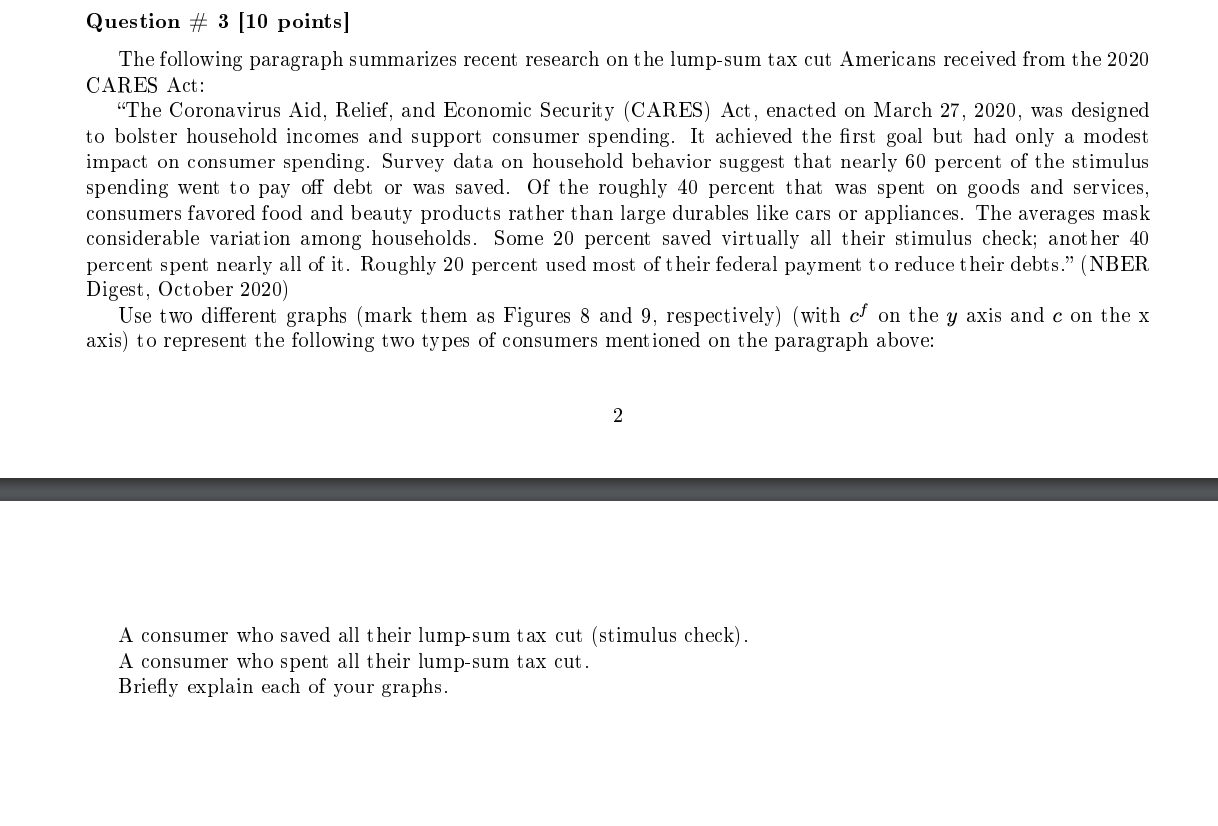 Solved Question #3[10 points ] The following paragraph | Chegg.com