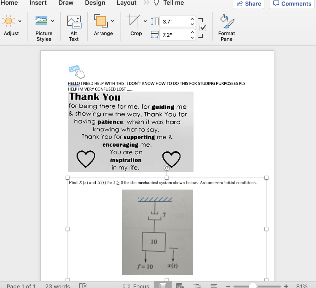 Solved Home Insert Draw Design Layout >> Tell me Share | Chegg.com