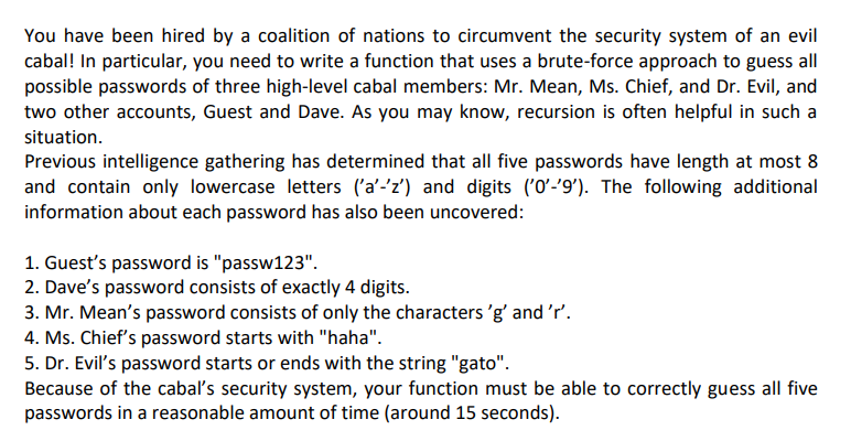 Please help me I need to make a hack.cpp file on how | Chegg.com