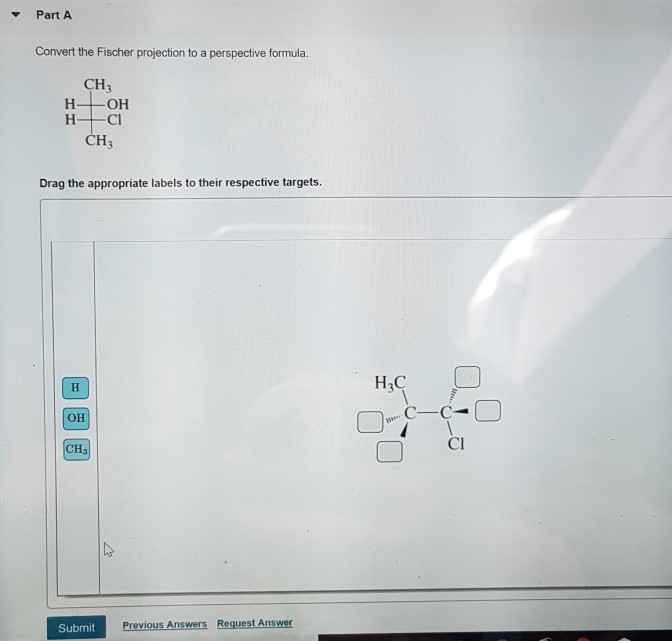 Convert the Fischer Projection to a Perspective Formula