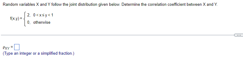 Solved Random variables x ﻿and Y ﻿follow the joint | Chegg.com