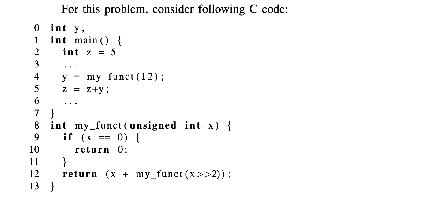 Solved Compile the functionmy_funct() into ARMv8 assembly | Chegg.com