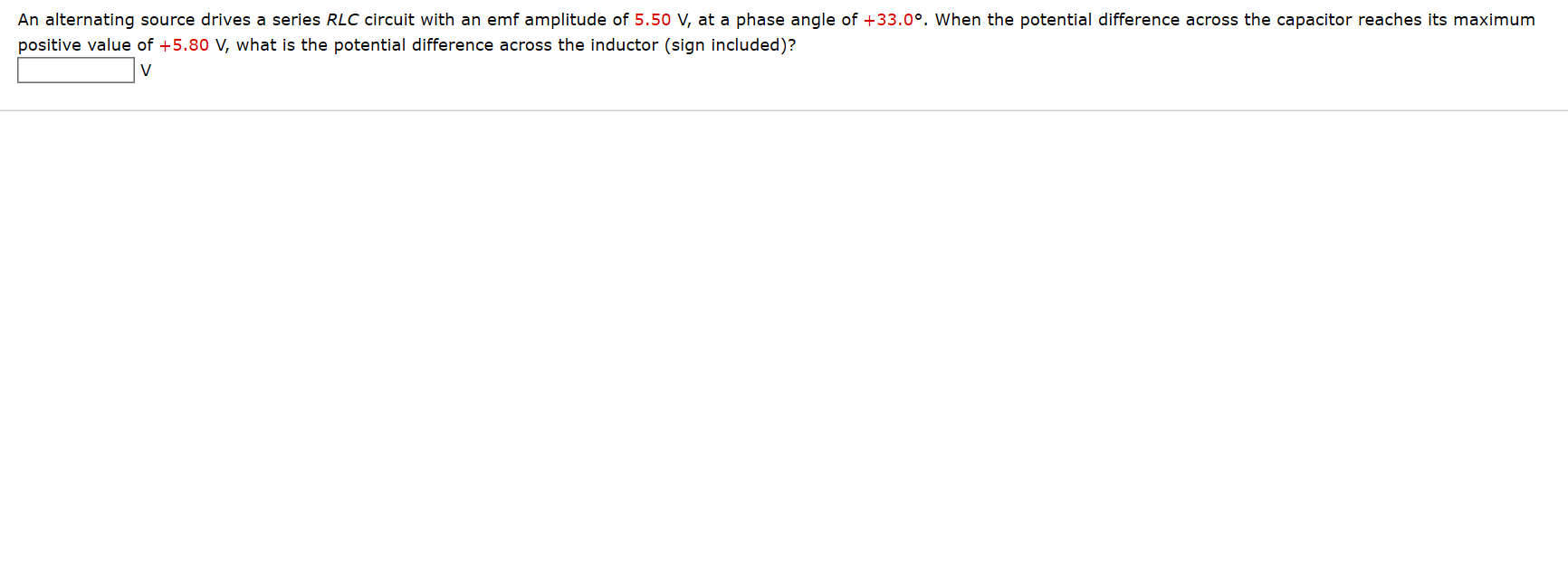 Solved An alternating source drives a series RLC circuit | Chegg.com