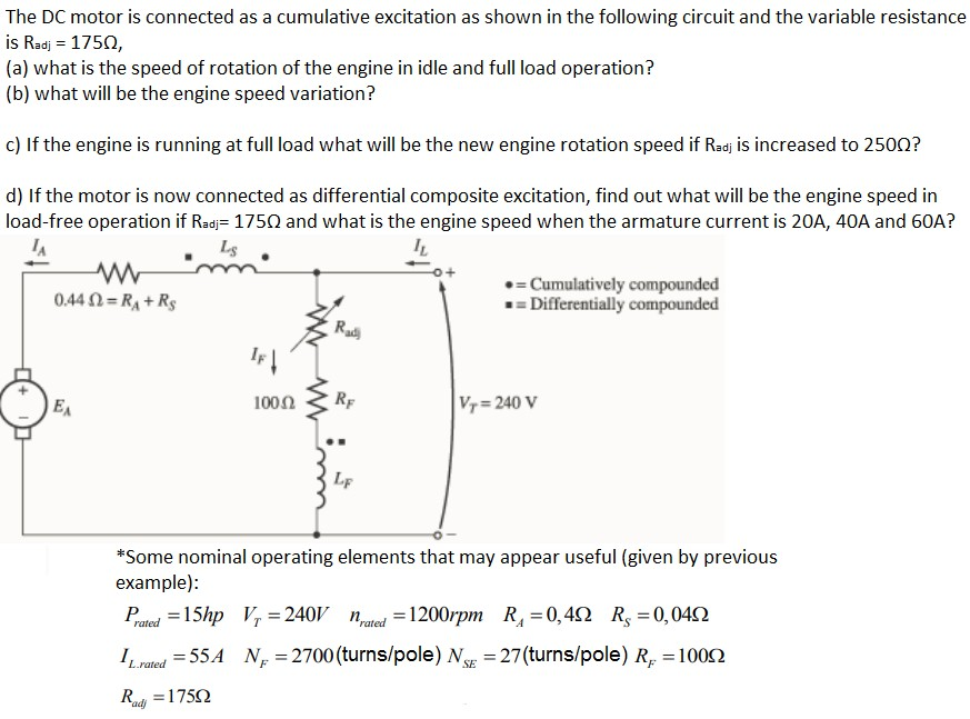 Solved *Rotational losses at full load = 1800W Assume that | Chegg.com