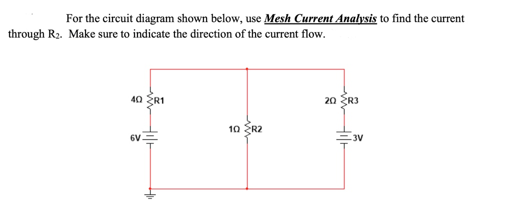 Solved For the circuit diagram shown below, use Mesh Current | Chegg.com