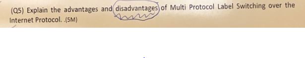Solved Q5) ﻿Explain the advantages and disadvantages of | Chegg.com