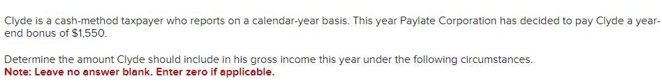 Solved Clyde is a cash-method taxpayer who reports on a | Chegg.com