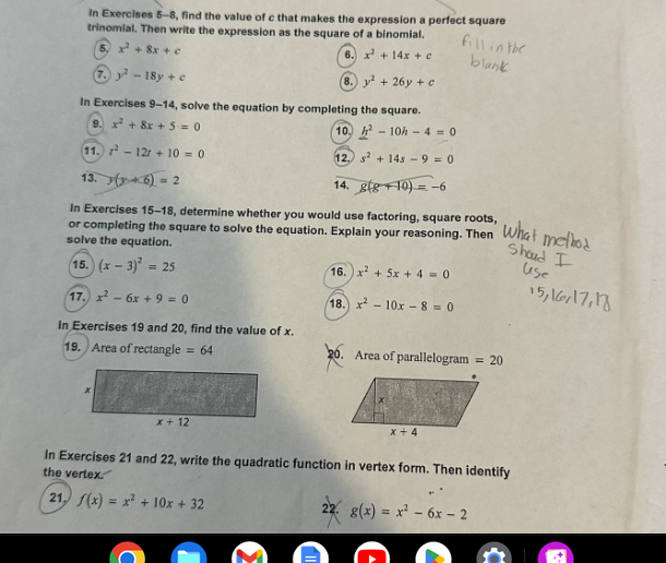 Solved In Exercises 5-8, find the value of c that makes the | Chegg.com