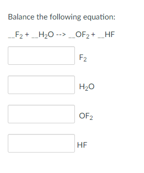 Solved Balance the following equation: \[ \begin{array}{l} | Chegg.com
