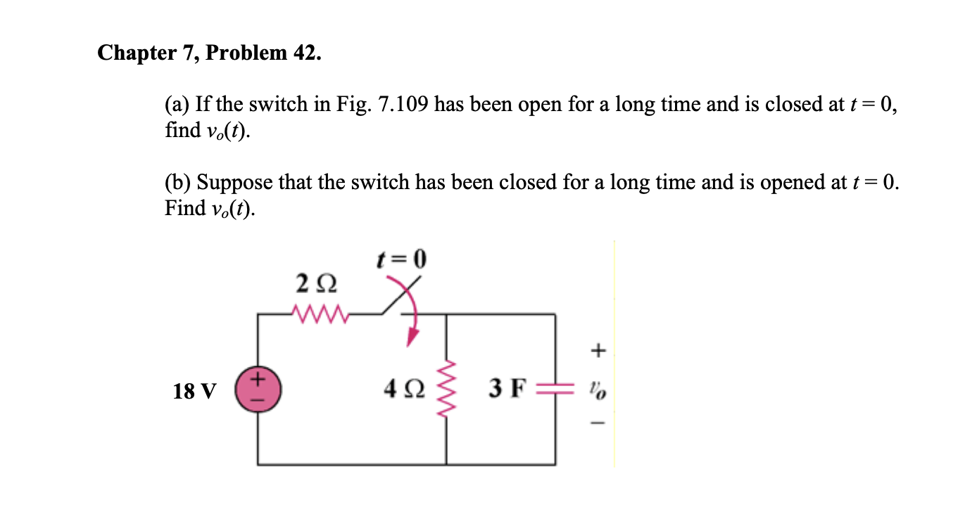 Solved Chapter 7, Problem 42. (a) If the switch in Fig. | Chegg.com