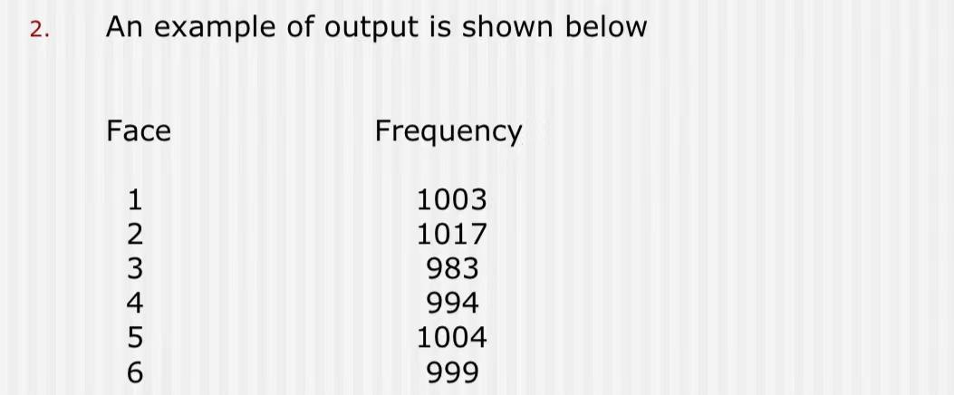 Solved 2. Write a C program that simulates the rolling of a | Chegg.com