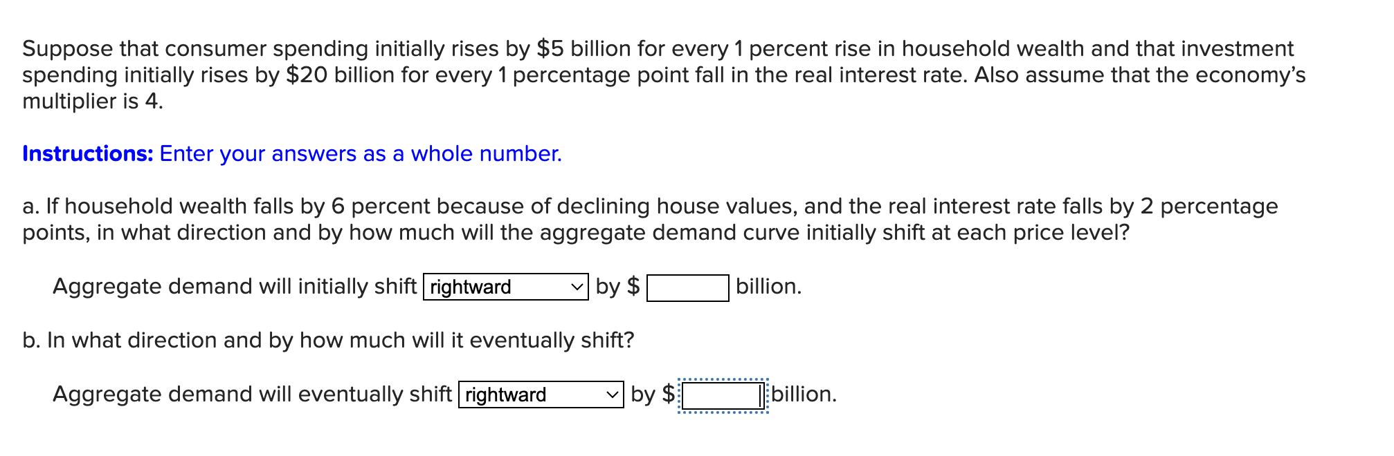 Solved Suppose that consumer spending initially rises by $5 | Chegg.com