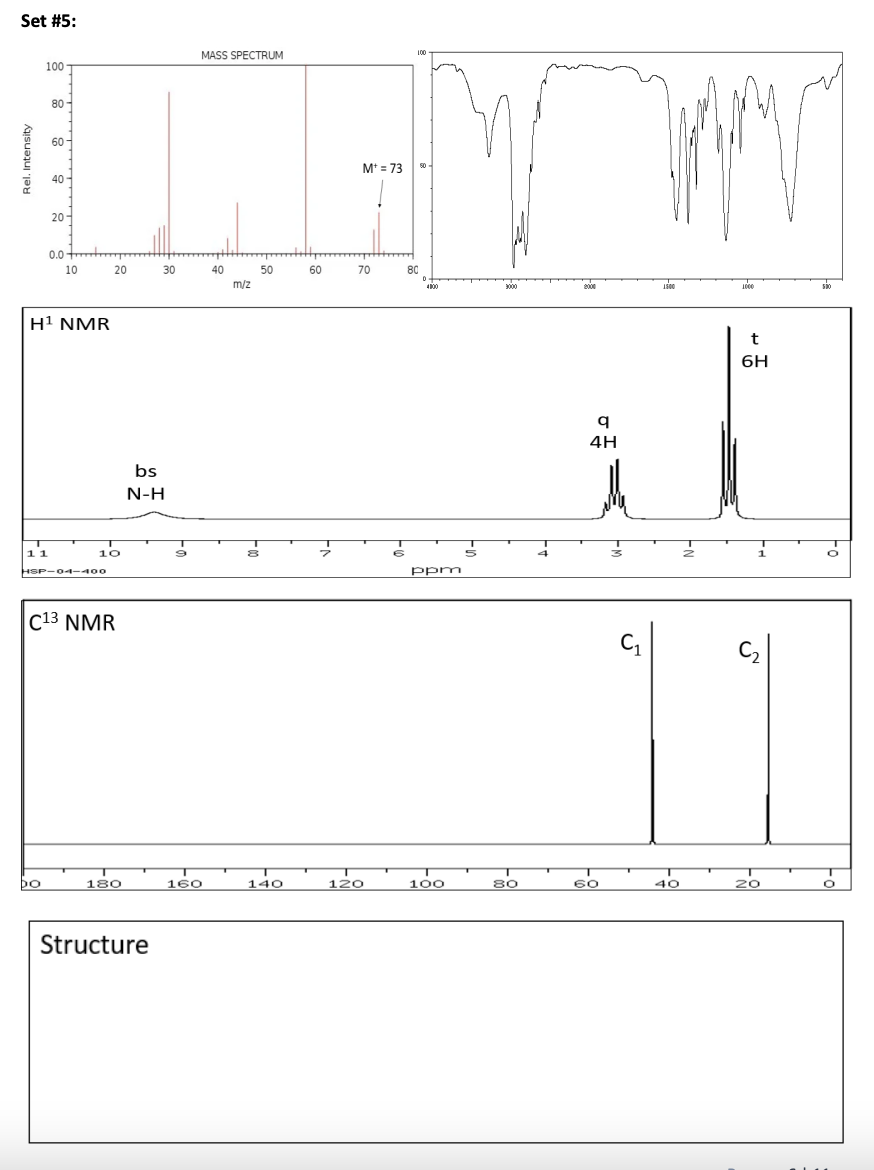 Solved Directions: Solve each set of spectra for the | Chegg.com