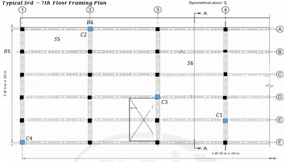 For the structural plan shown, design completely by | Chegg.com
