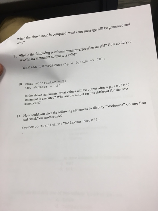 Solved When the above code is compiled, wh why? at error | Chegg.com