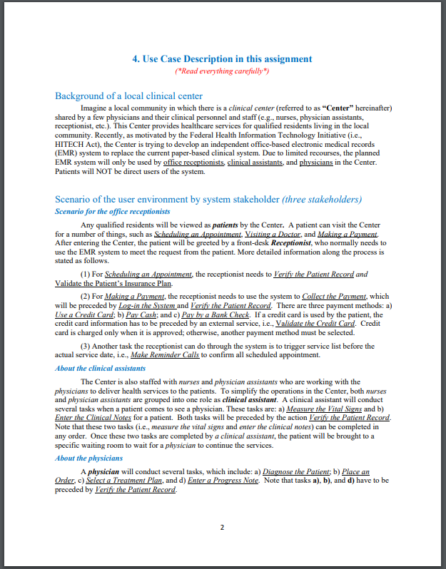 Solved Cis 3600 Systems Analysis Design Assignment 2 Developing Use Case Diagram Using 
