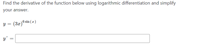 Solved Find the derivative of the function below using | Chegg.com