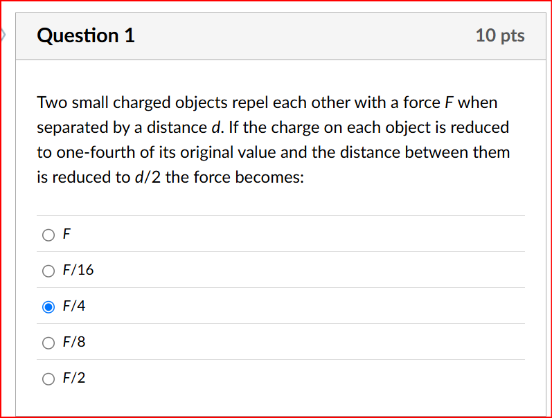 Solved Question 1Two small charged objects repel each other | Chegg.com
