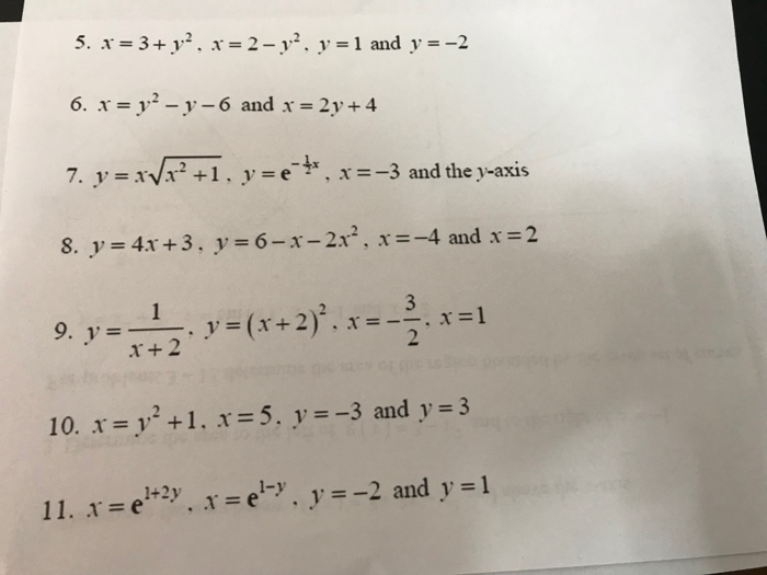 Solved 5. A. = 3+1.2 . X-2- 6. x=1,2-v-6 and x=21, + 4 7. | Chegg.com