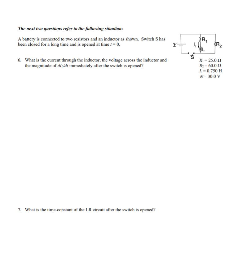 Solved The next two questions pertain to the following | Chegg.com