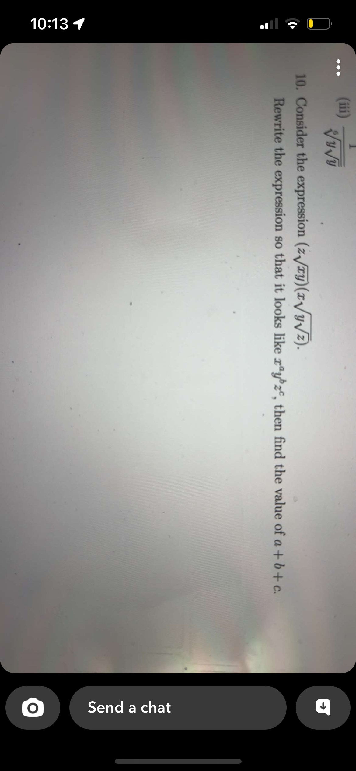 Solved 10:13(0) ﻿Send a chat | Chegg.com