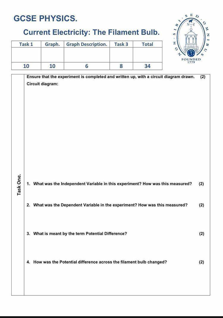 Solved S E GCSE PHYSICS. D 1. N 2 Current Electricity: The | Chegg.com