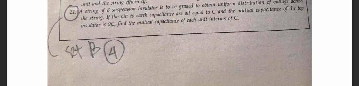 Solved unit and the string efficiency. 21. A string of 8 | Chegg.com
