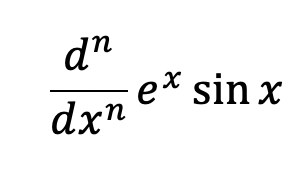 Solved dn dxn ex sin x dn ex COS X dxn | Chegg.com