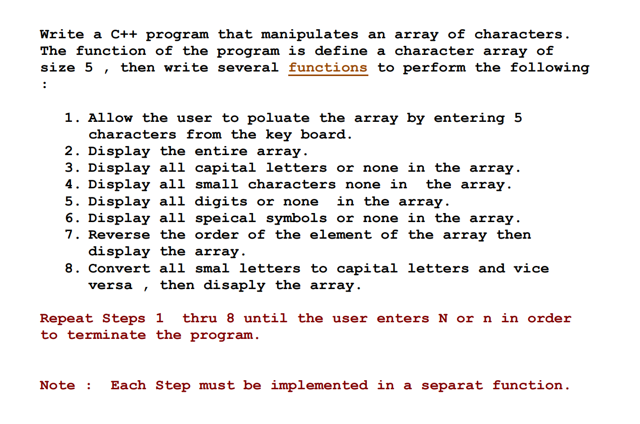 Solved I need help writing a code for my Computer Science | Chegg.com