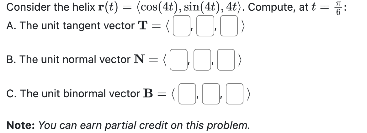 Solved Consider the helix r(t)=(:cos(4t),sin(4t),4t:). | Chegg.com