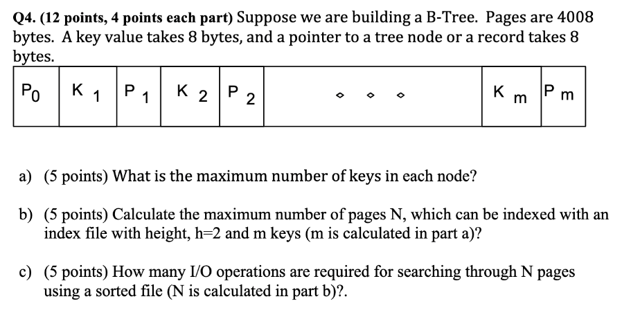 Solved Q4. (12 points, 4 points each part) Suppose we are | Chegg.com