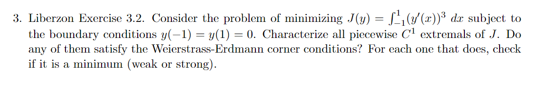 Solved Calculus of Variations problem. Please show all | Chegg.com